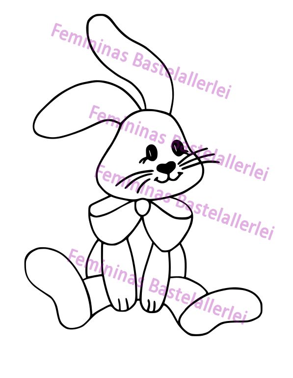 Femininas Bastelallerlei - Plotterdatei "Hase"